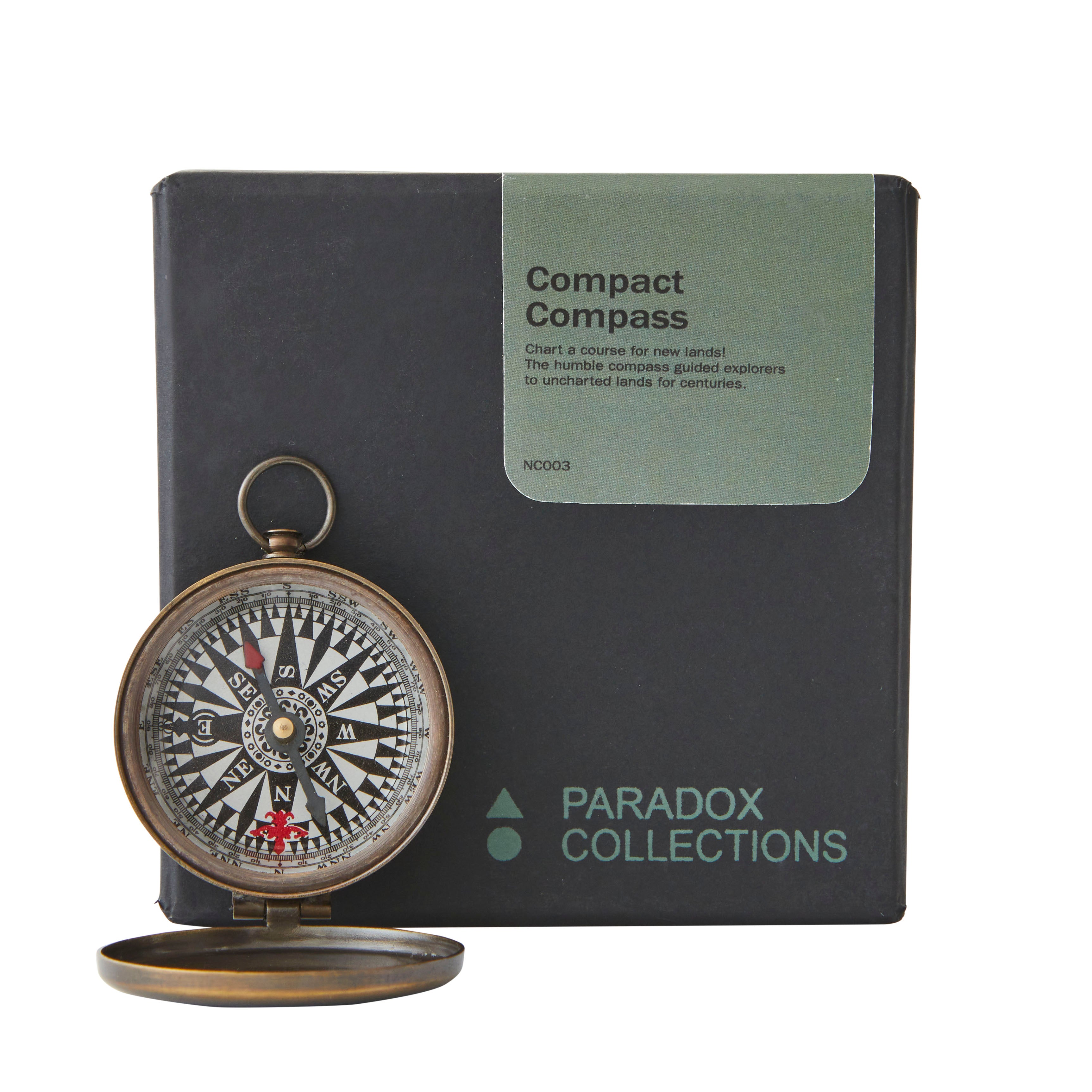 Pocket compass, handmade in bronze coated brass – Lily & The Cherry Tree
